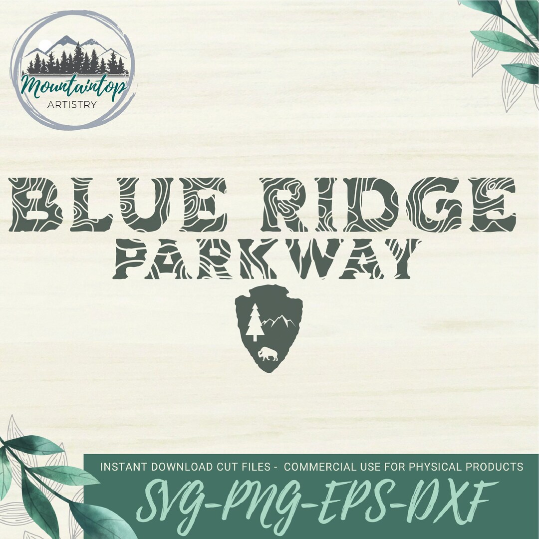 Blue Ridge Parkway SVG Blue Ridge Parkway Gifts National - Etsy