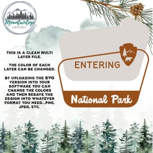 Customizable National Park Sign Editable Nursery Sign Woodland Baby ...