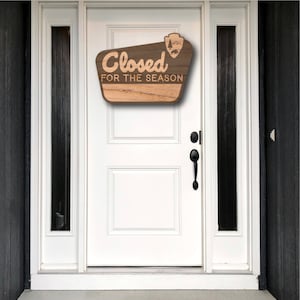 Closed for the Season Sign Campground Decor National Park Sign ...