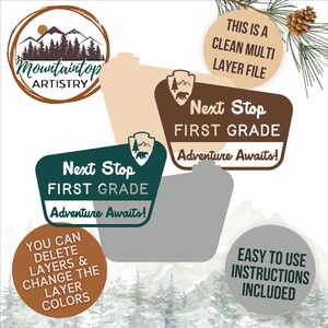 First Grade Sign Classroom National Park Decor Printable Educational ...