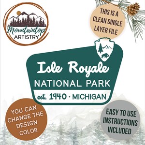 Isle Royale National Park Shirt PNG Michigan Gift Isle Royale Decor ...