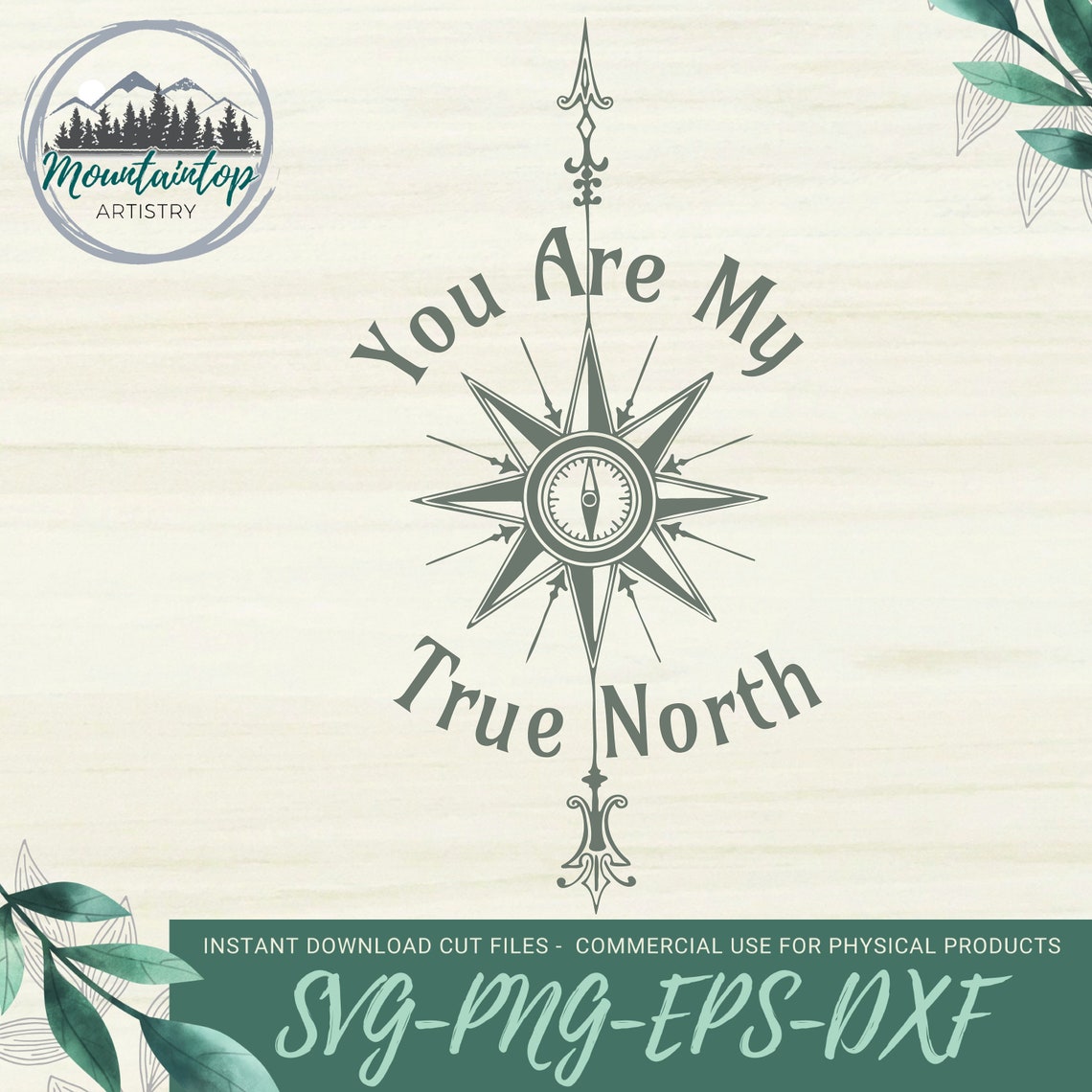 True North Compass SVG, Nautical Compass SVG, Nautical Valentine - Etsy