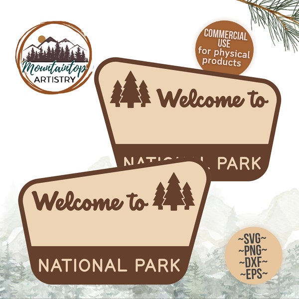 National Park Sign - Etsy