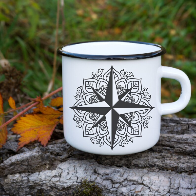 Mandala Compass Rose SVG Nautical Compass Compass Rose - Etsy