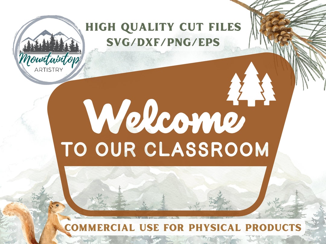 Welcome to Our Classroom Sign National Park Decor Teacher Gift Back to ...