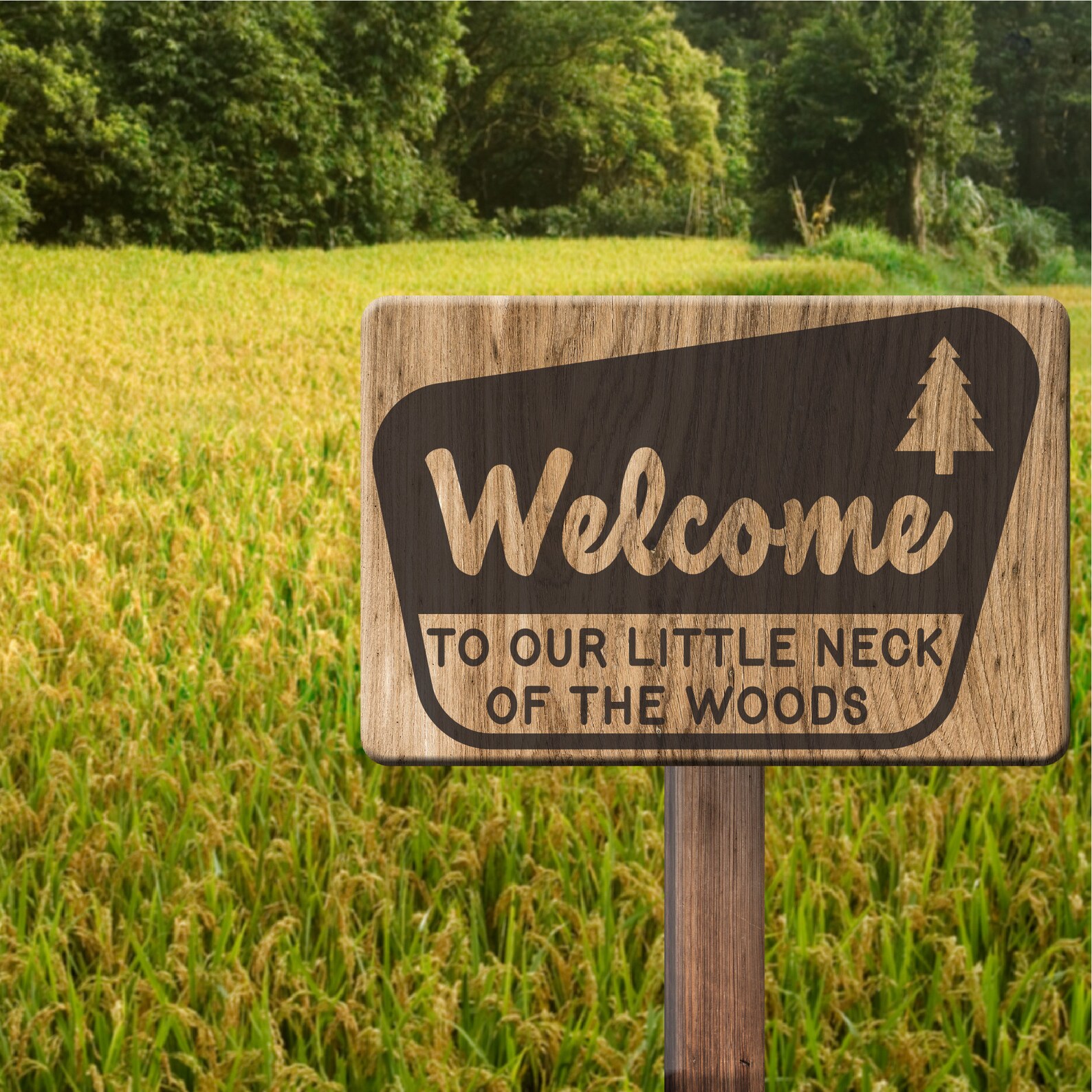 Welcome Home SVG Welcome to Our Neck of the Woods SVG Forest | Etsy