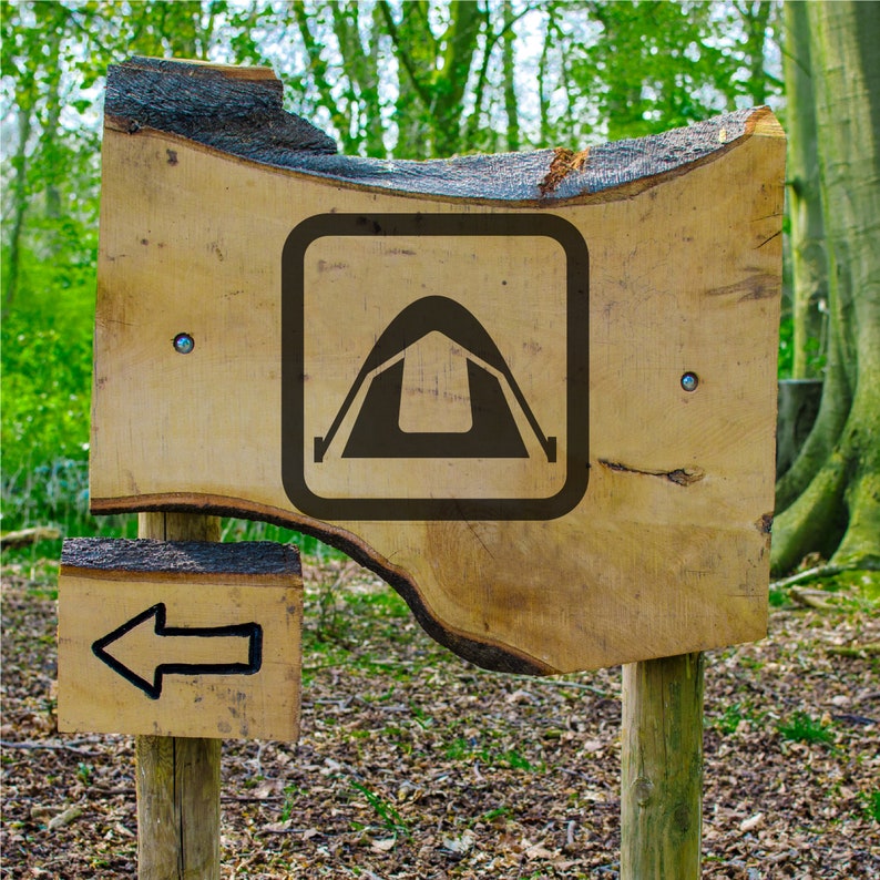 Tent Camping Sign Camping Birthday Decorations Woodland Wall - Etsy