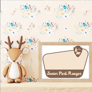 Junior Park Ranger Name Sign Classroom Name Tags One Happy Camper ...