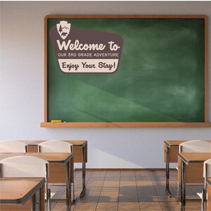 Classroom Adventure Sign National Park Theme Classroom 3rd Grade ...