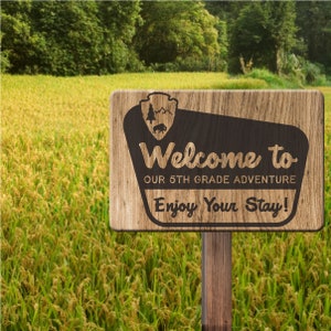 Classroom Adventure Sign National Park Theme Classroom Decor Adventure ...