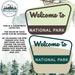 Welcome to National Park Sign Customizable Woodland Nursery Decor ...
