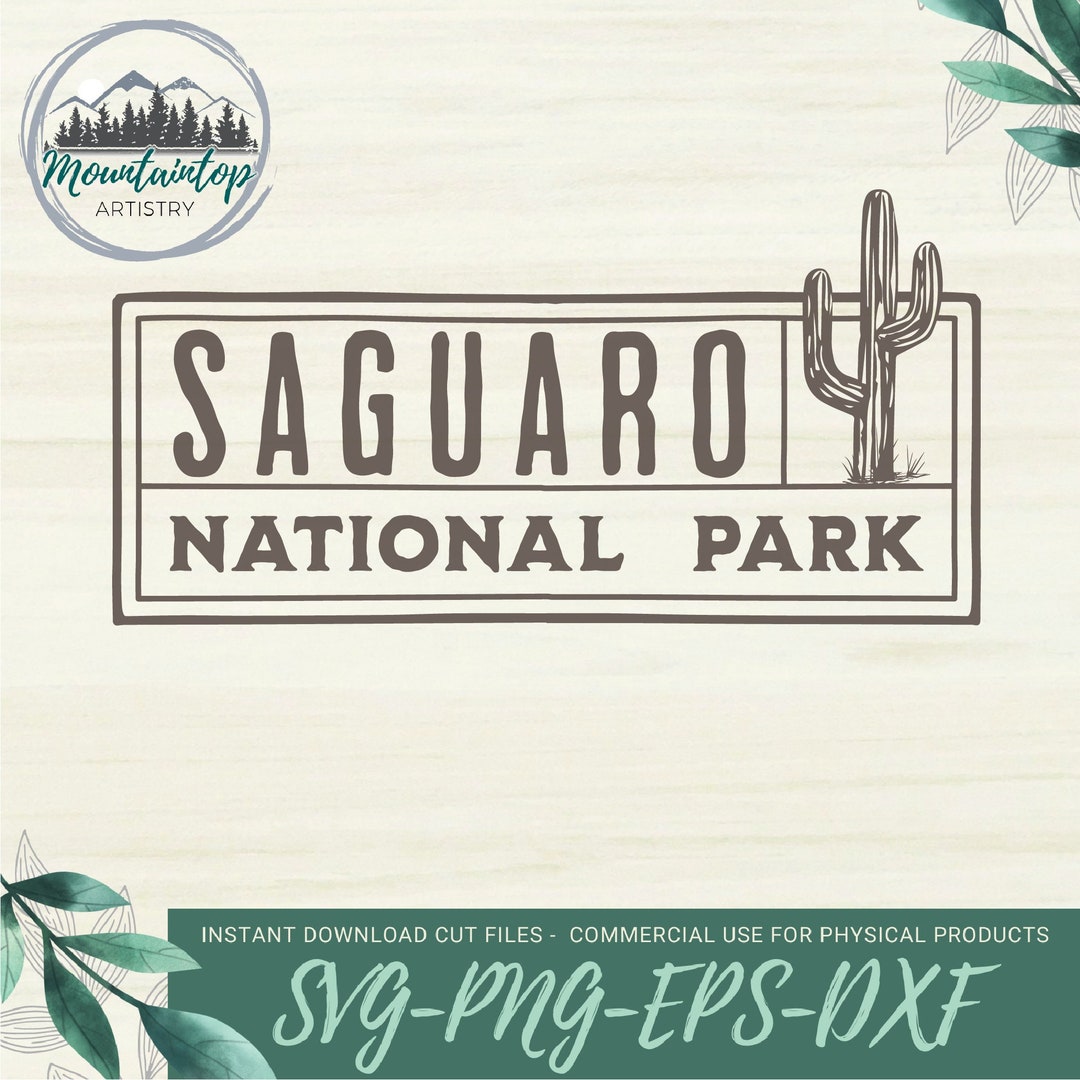 Saguaro National Park SVG Arizona SVG Saguaro Cactus - Etsy