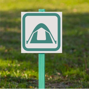 Tent Camping Sign, Camping Birthday Decorations, Woodland Wall Art ...