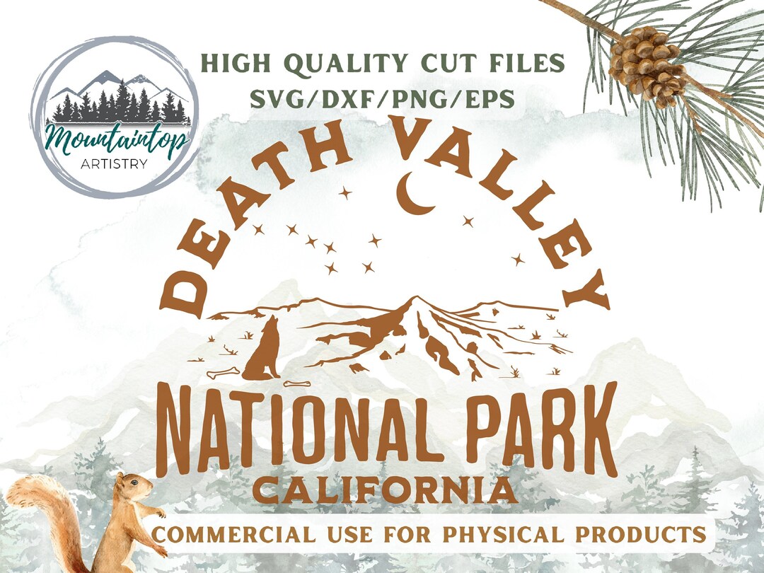 Death Valley National Park SVG, Death Valley Gifts, California Wall Art ...
