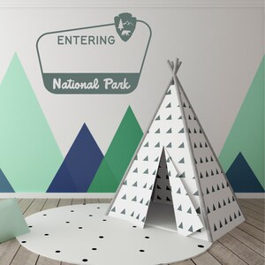 Customizable National Park Sign Editable Nursery Sign Woodland Baby ...