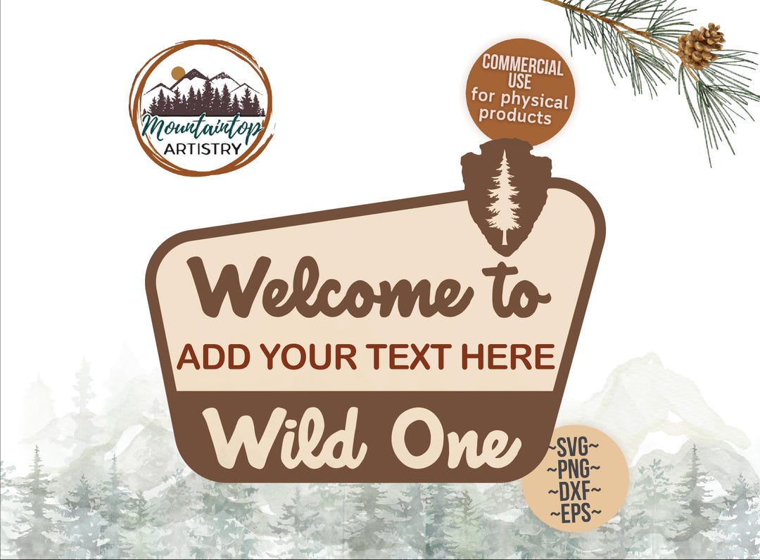 Wild One Sign National Park Birthday Decor Wild One Party Decor 1st ...