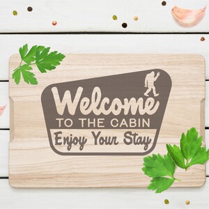 Welcome to the Cabin Sign PNG Sasquatch Welcome Sign SVG Bigfoot ...