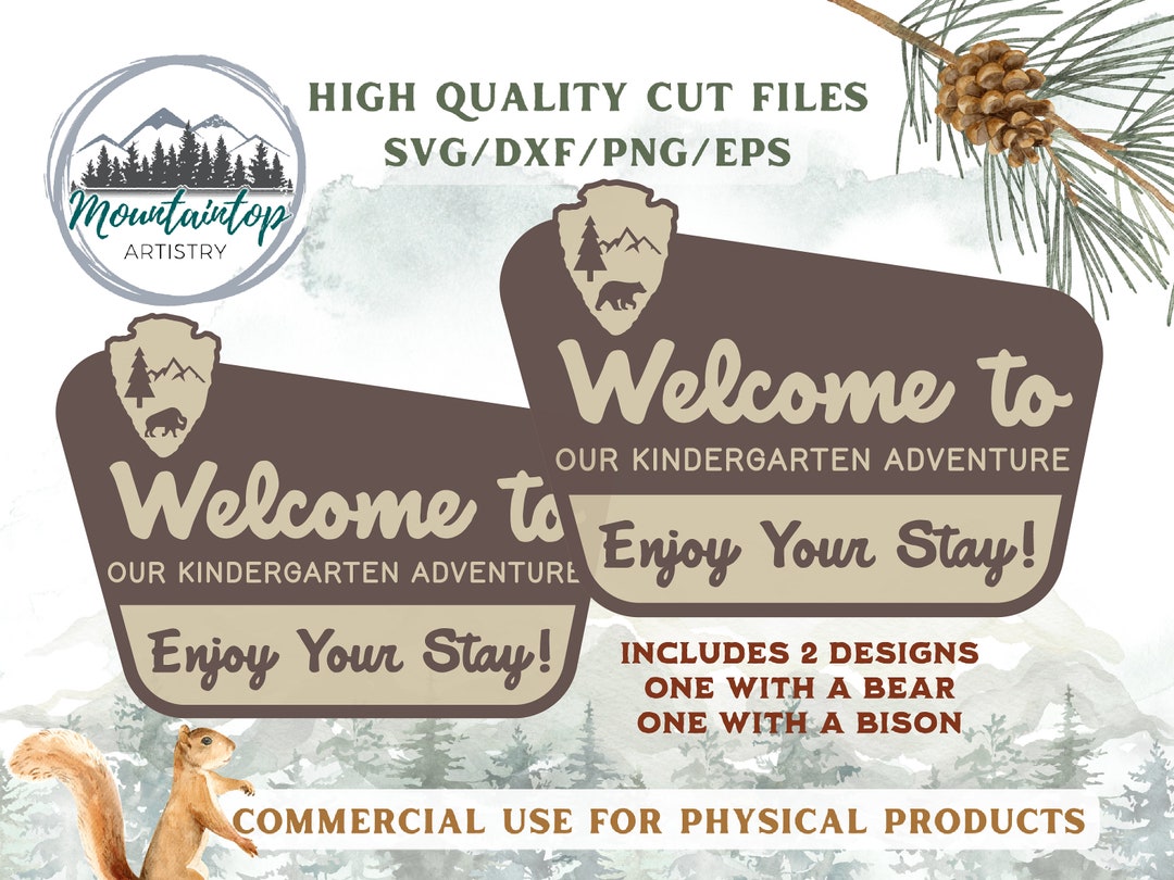 Kindergarten Welcome Sign National Park Decor Classroom - Etsy