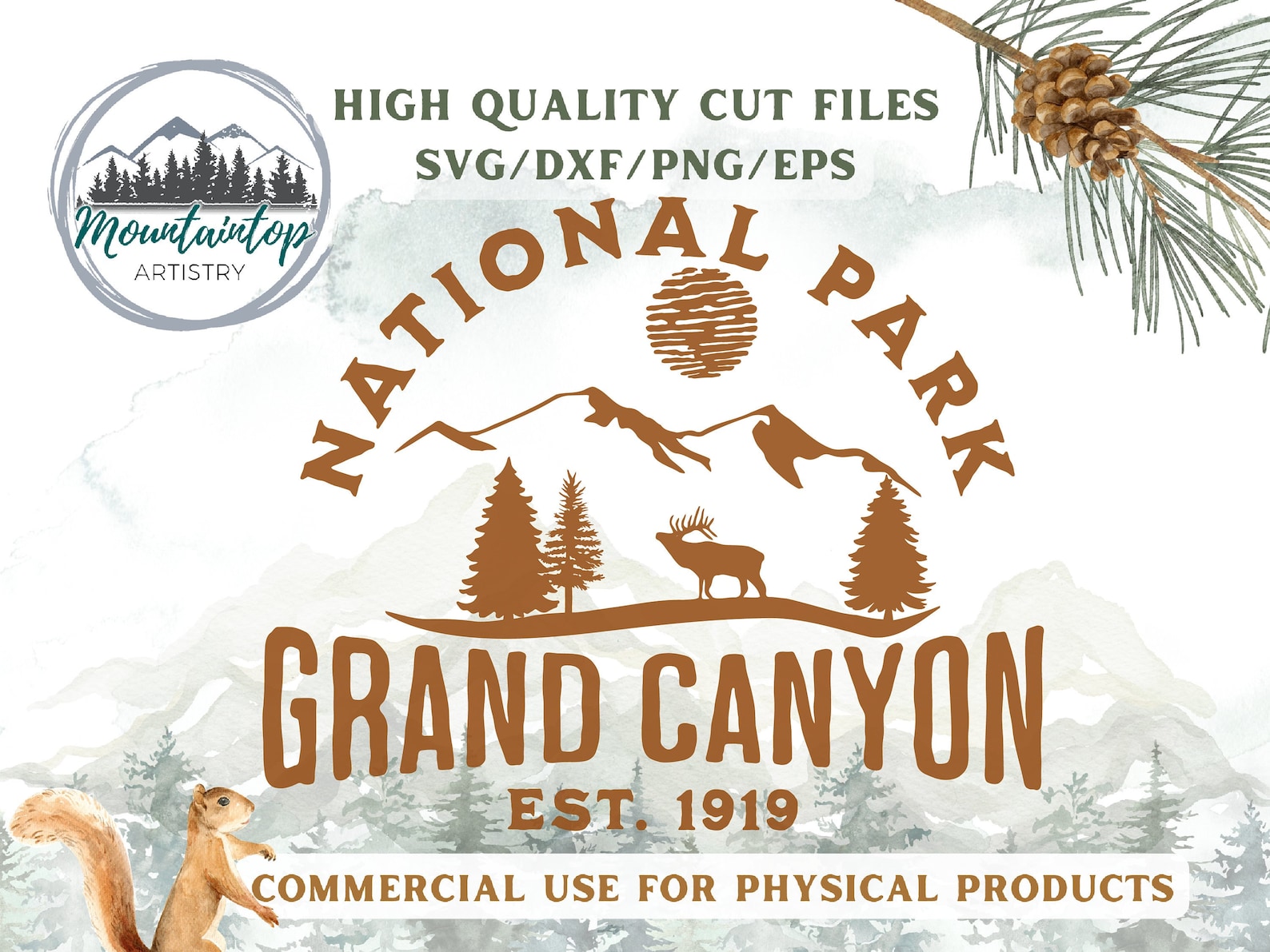 Grand Canyon National Park SVG, Grand Canyon Gifts, Grand Canyon ...