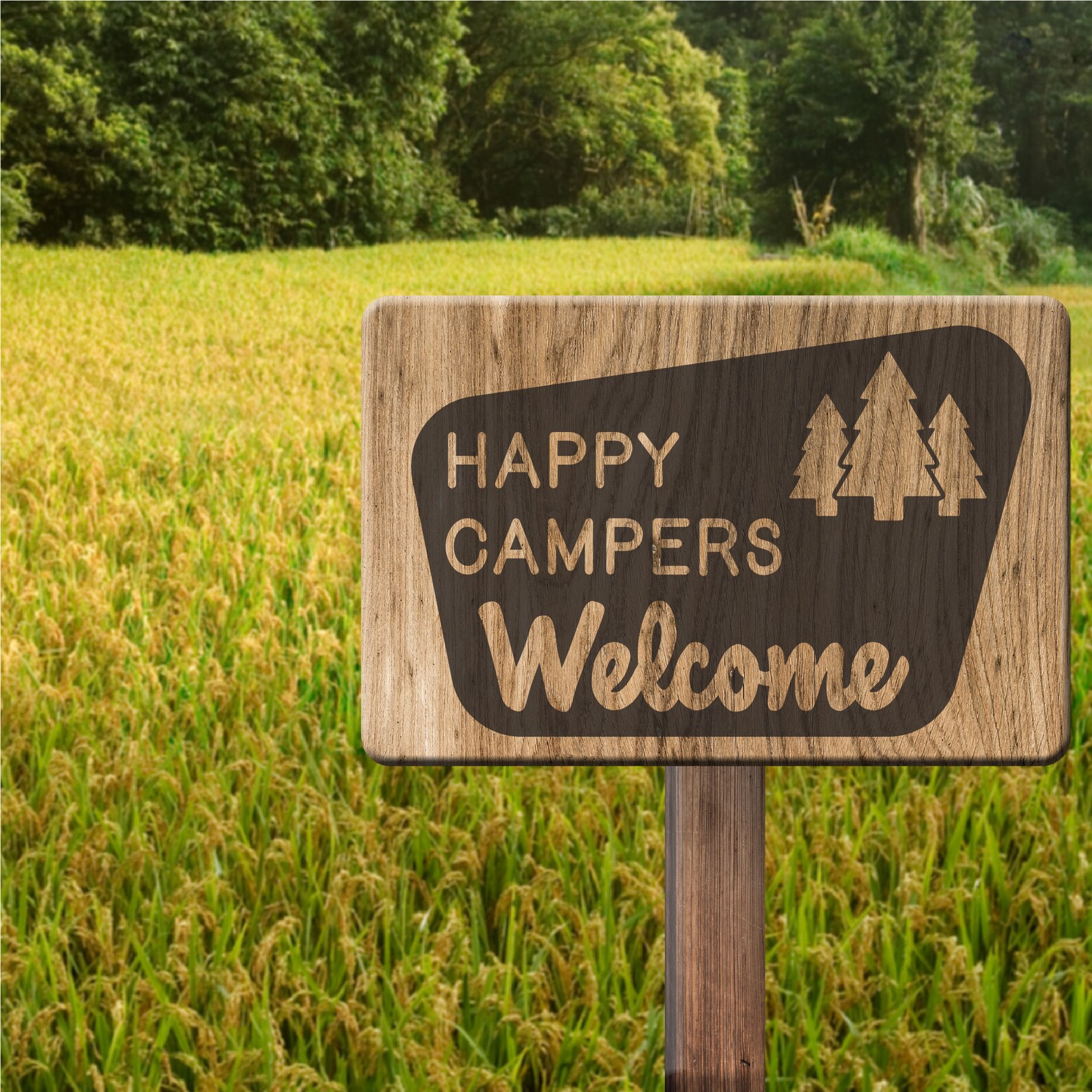 Happy Campers Welcome Sign SVG, National Forest Welcome Sign SVG ...