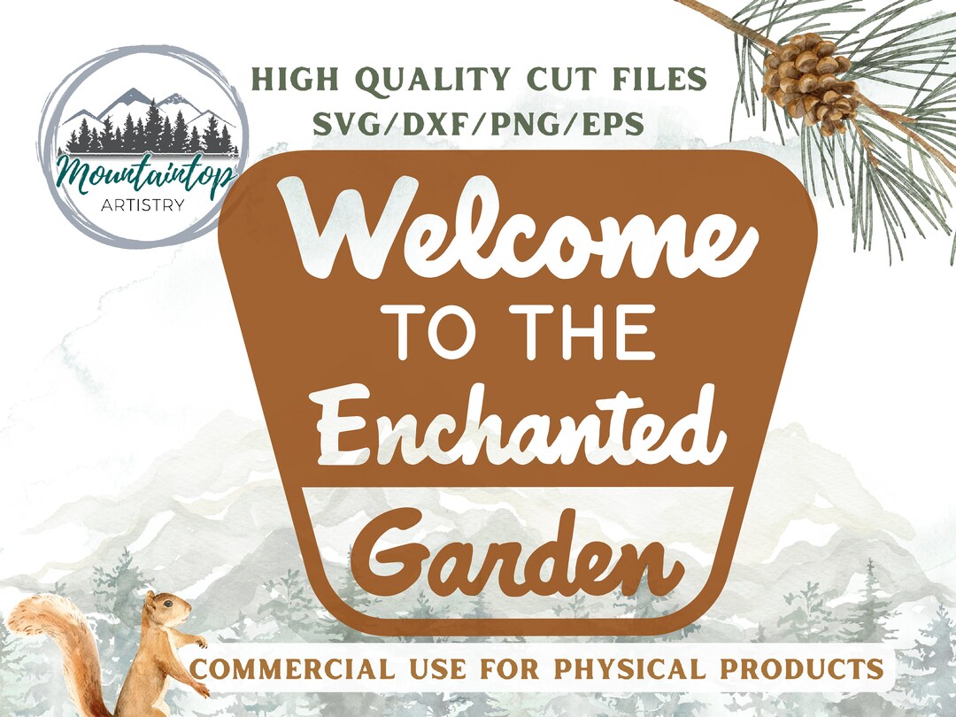 Enchanted Garden Sign, Enchanted Garden Baby Shower, Garden Welcome ...