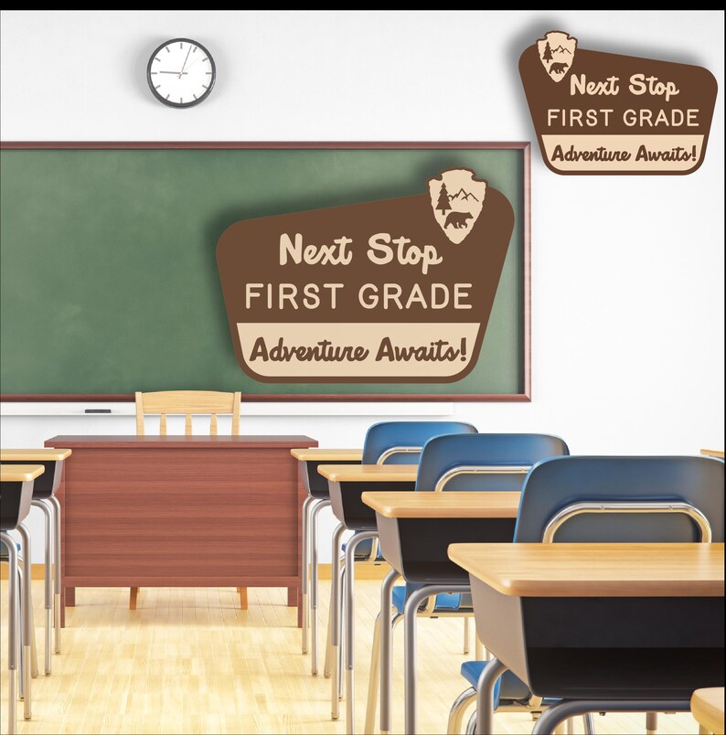 First Grade Sign Classroom National Park Decor Printable Educational ...