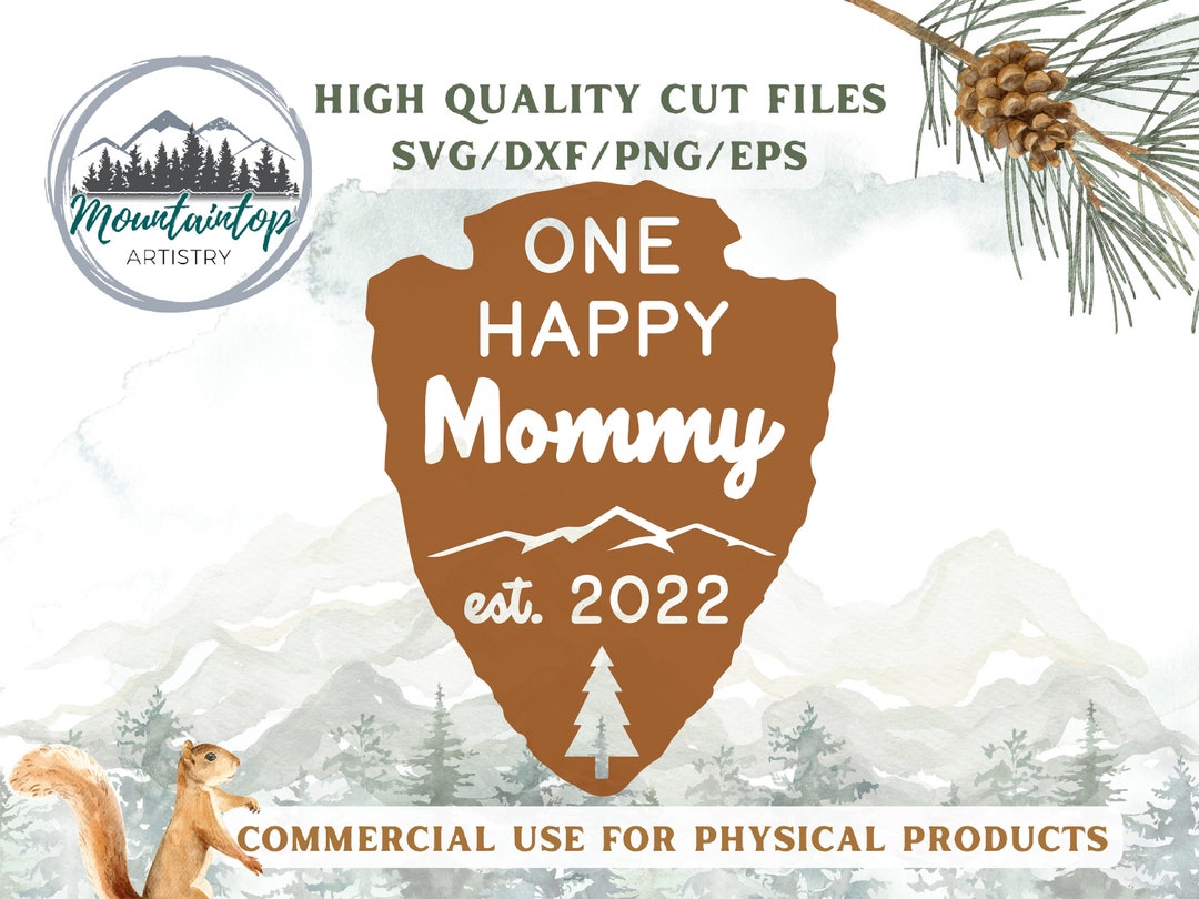 One Happy Mommy SVG, Boho Baby Shower Decorations, Gifts for New Moms ...