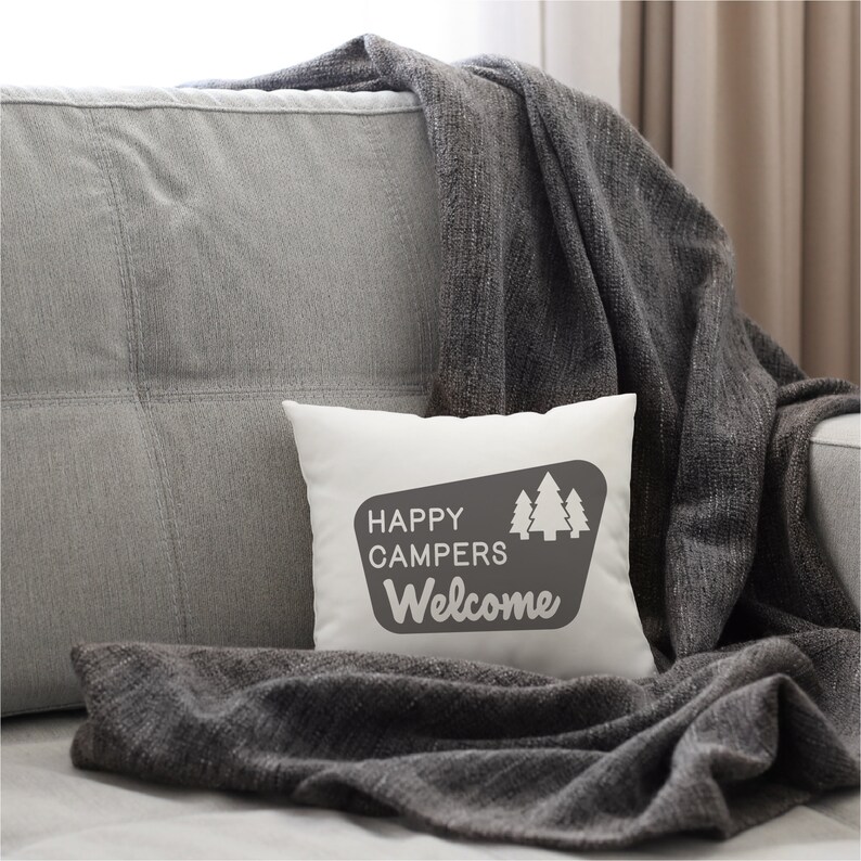 Happy Campers Welcome Sign SVG, National Forest Welcome Sign SVG ...
