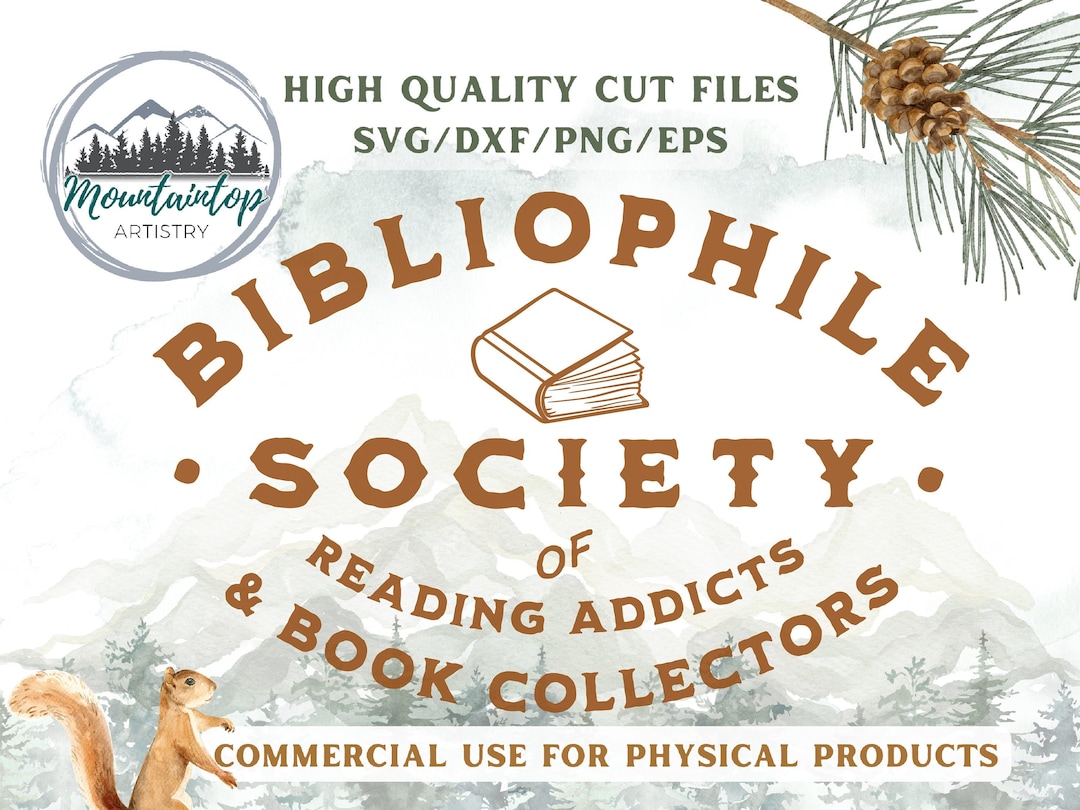 Bibliophile Society SVG, Bibliophile Definition, Book Lover Gifts ...