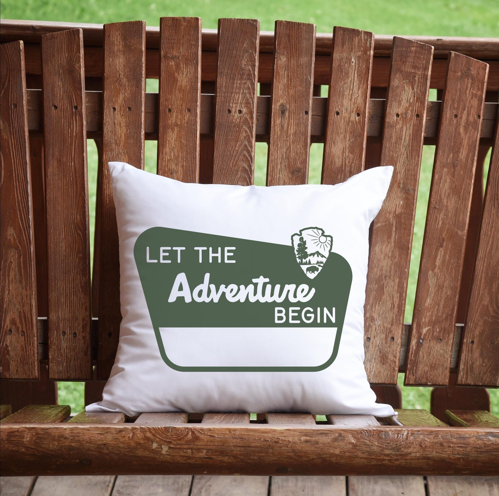 Let the Adventure Begin Sign Customizable National Park Sign Woodland ...