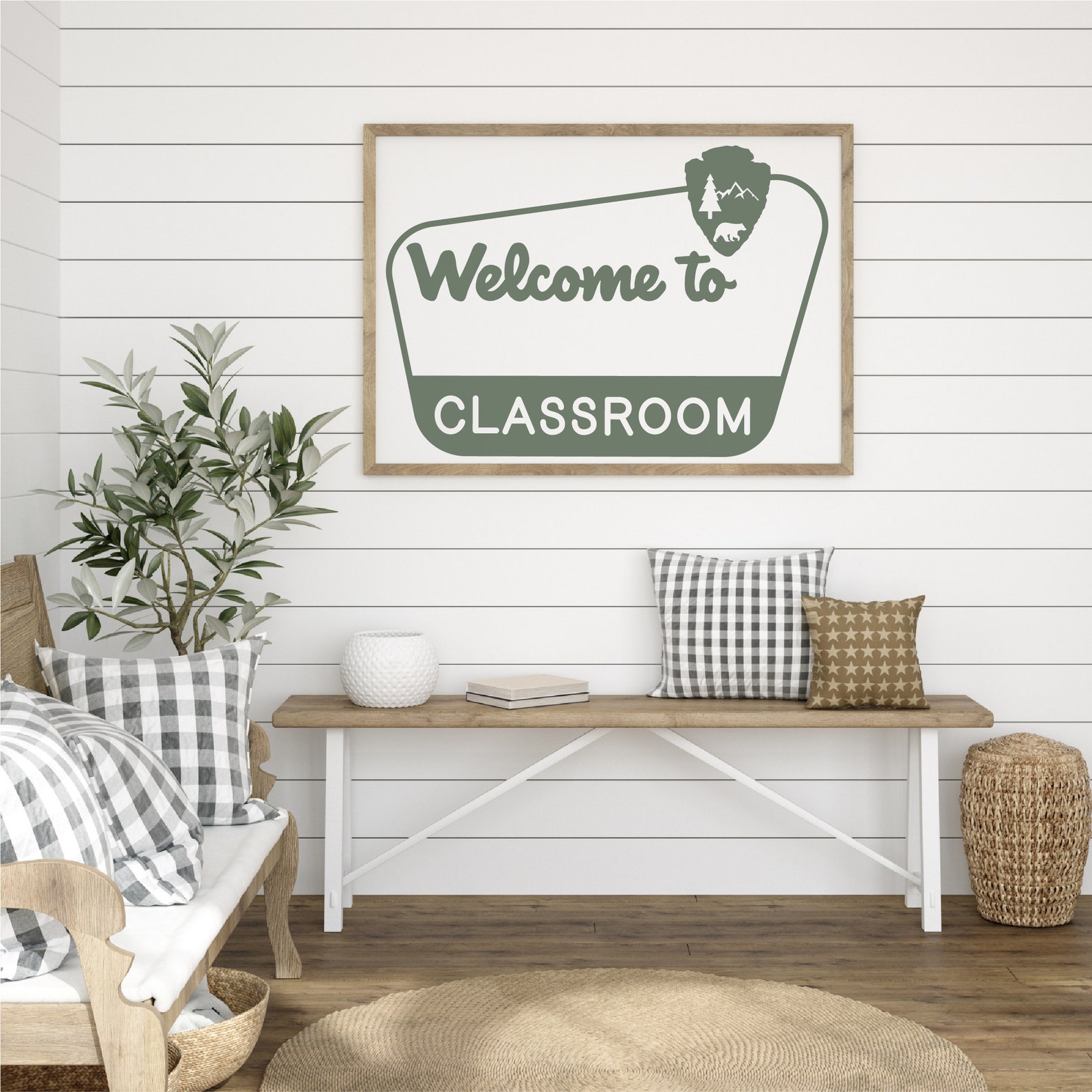 Welcome to Class Sign National Park Classroom Woodland Wall Art Gift ...
