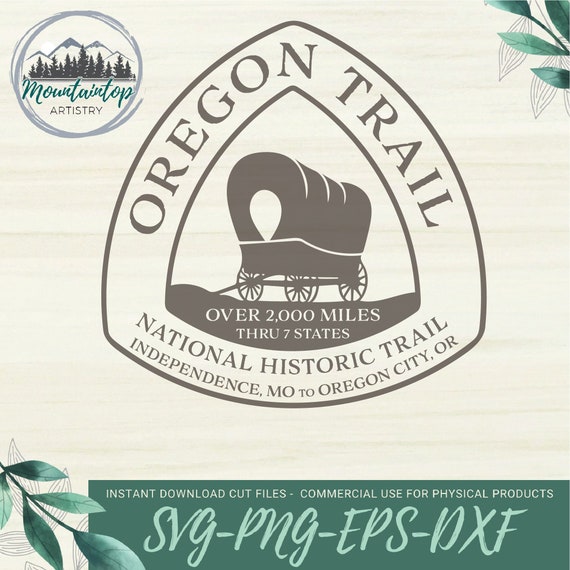 Oregon Trail SVG Oregon Trail Sign Marker Hiking Sign - Etsy