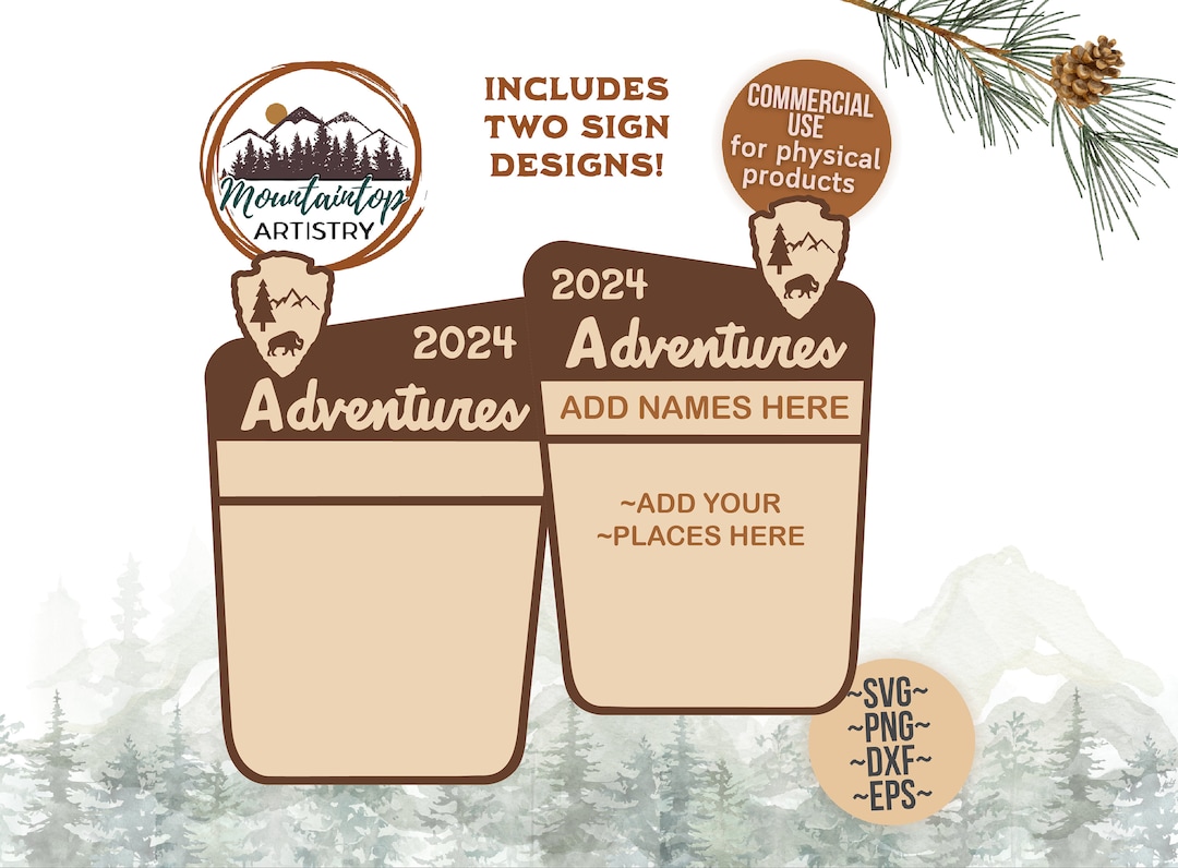 Customizable National Park Adventure Sign National Park Gift Adventure ...