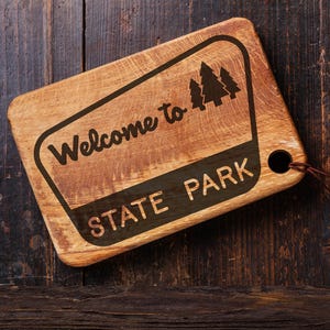 State Park Sign Customizable Woodland Nursery Decor Camping Birthday ...