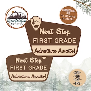 First Grade Sign Classroom National Park Decor Printable Educational ...