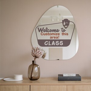 Welcome to Class National Park Sign Classroom Woodland Wall Art Gift ...