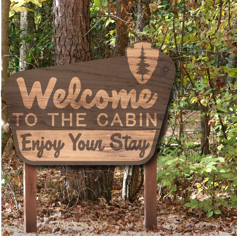 National Park Sign Welcome to the Cabin National Park Sign - Etsy