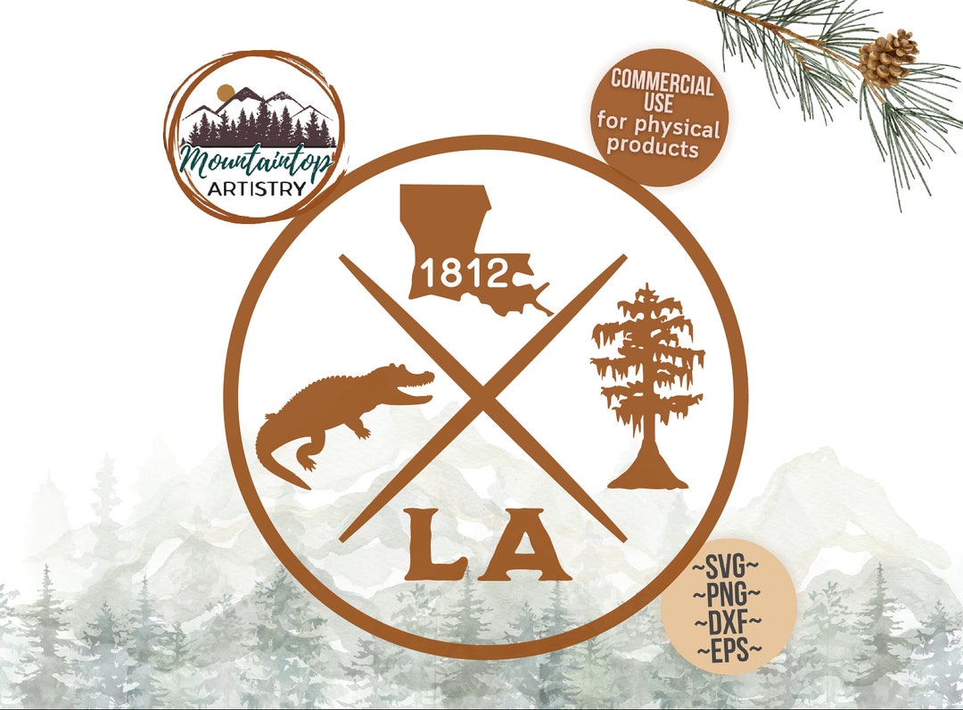 Louisiana Gift Alligator Wall Art Louisiana Decal Outdoorsy Gift ...