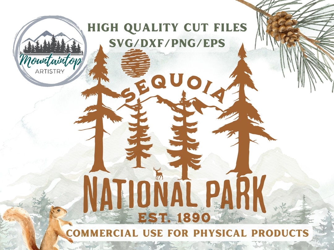 Sequoia National Park SVG, California National Parks, National Park ...