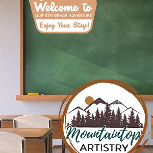 Classroom Adventure Sign National Park Theme Classroom Decor Adventure ...