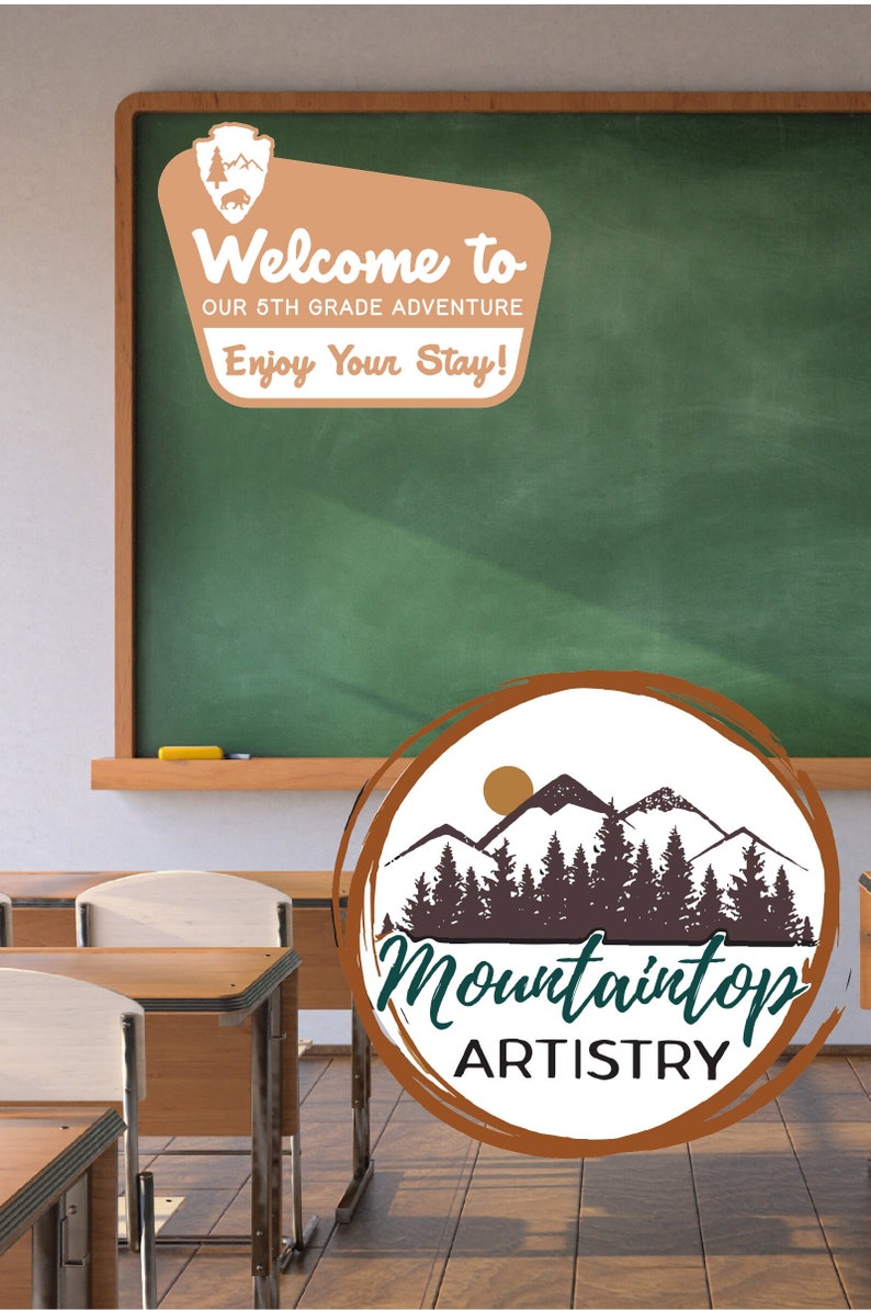 Classroom Adventure Sign National Park Theme Classroom Decor Adventure ...