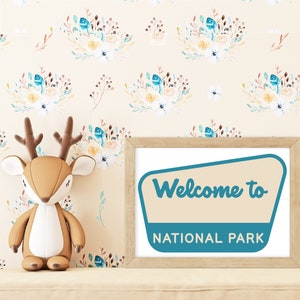 Welcome to National Park Sign Customizable Woodland Nursery Decor ...