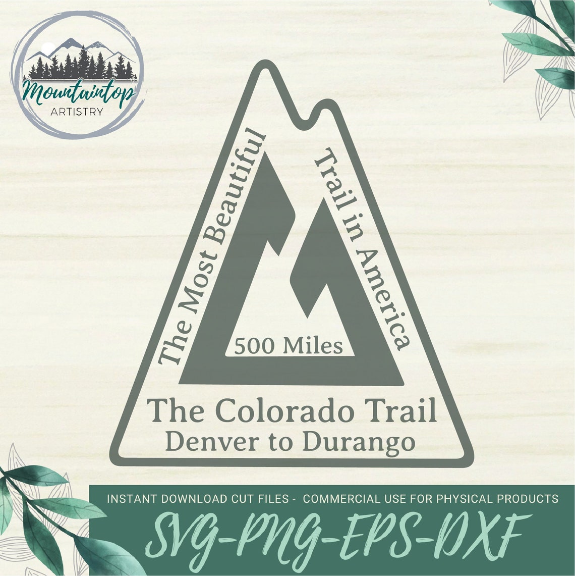 Colorado Trail SVG Colorado Trail Sign Colorado State Hiking - Etsy