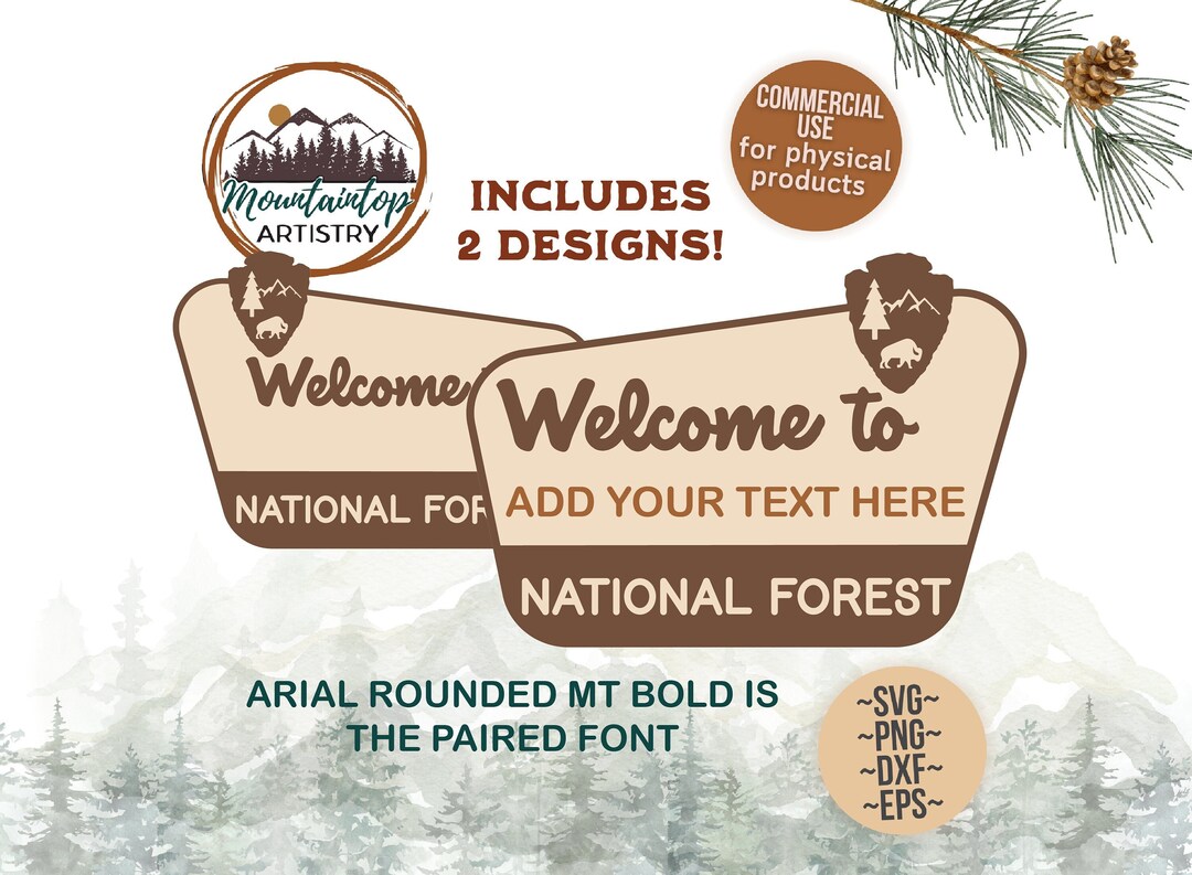 Woodland Baby Shower National Forest Sign Customizable Nursery Decor ...