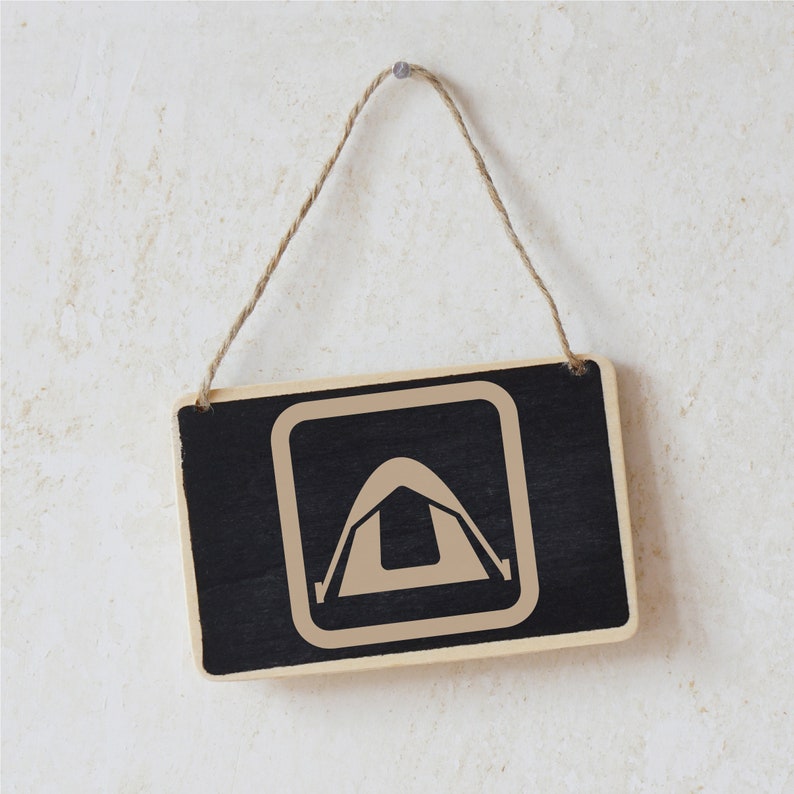 Tent Camping Sign One Happy Camper First Birthday Decorations Woodland ...