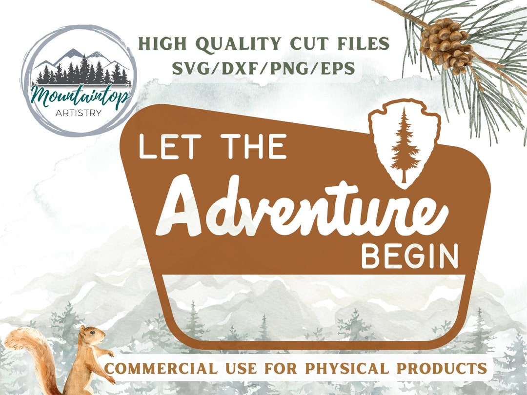 Let the Adventure Begin Sign Customizable National Park Sign - Etsy