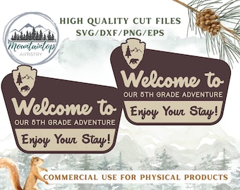 Classroom Welcome Sign Adventure Class Theme 4th Grade Sign Welcome to ...