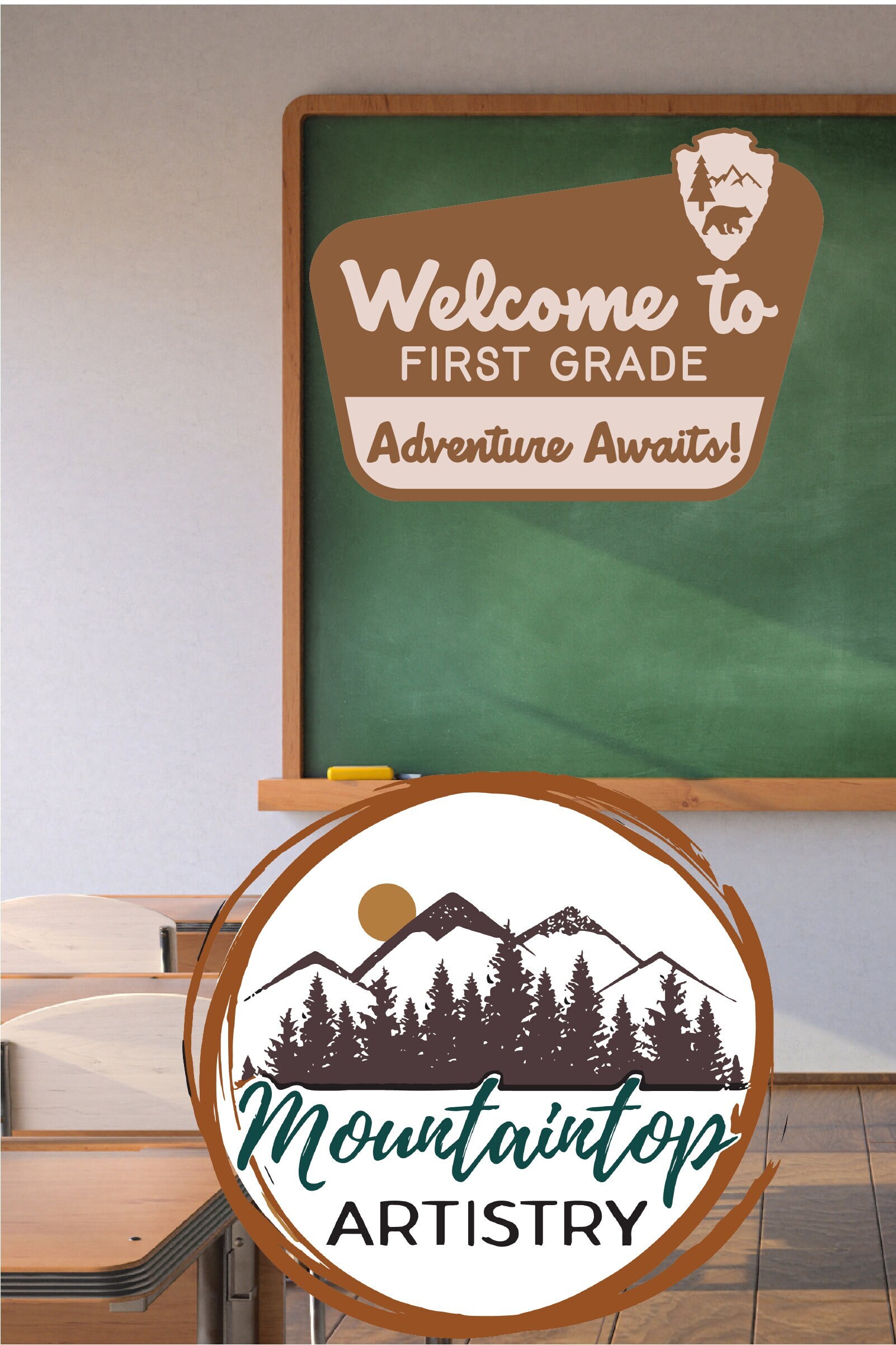 1st Grade Welcome Sign National Park Classroom Decor Woodland Theme ...