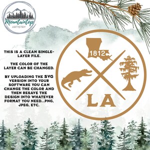 Louisiana Gift Alligator Wall Art Louisiana Decal Outdoorsy Gift ...