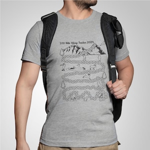 Hiking Tracker Printable Mileage Tracker 100 Mile Walking Tracker Wall ...